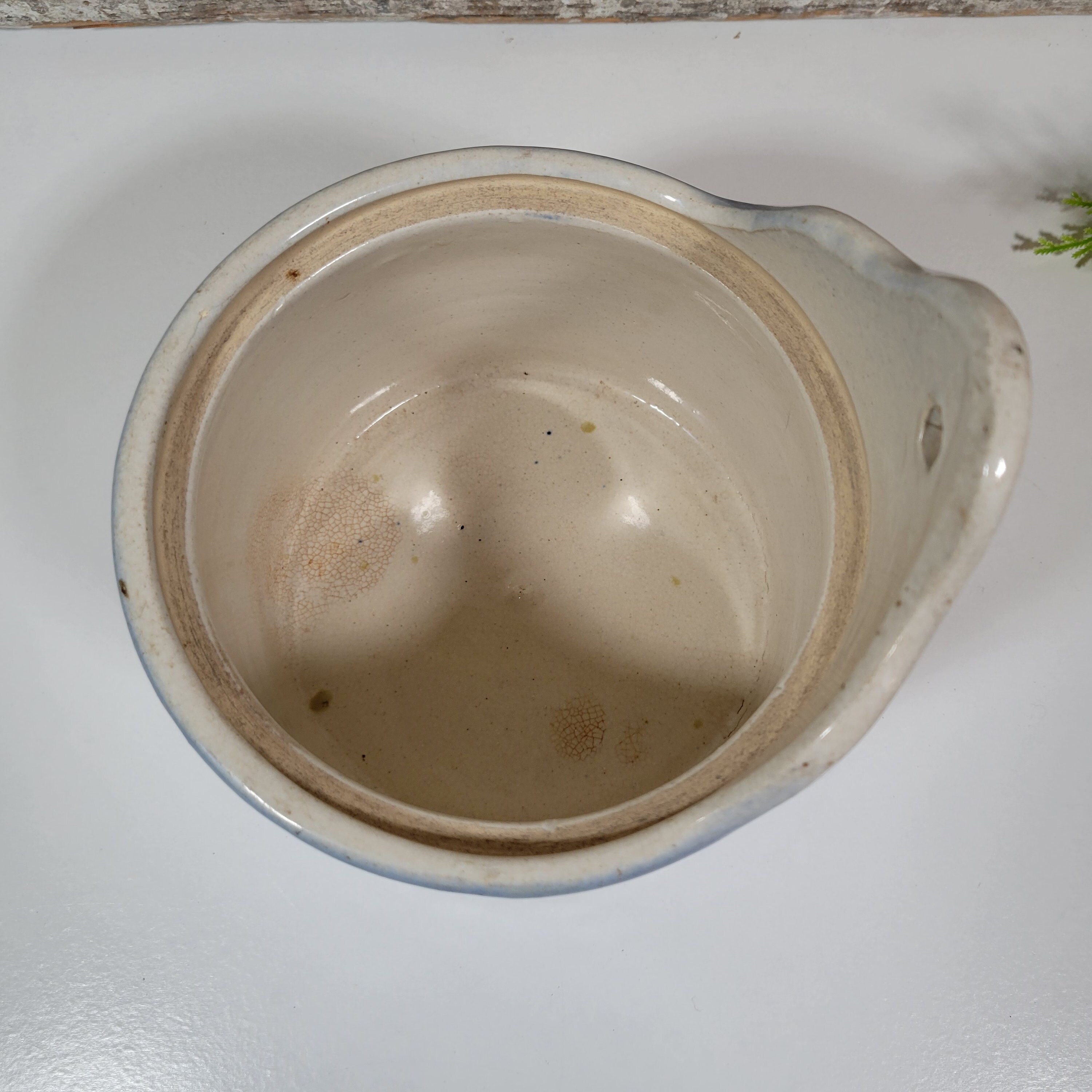 Salt Crock Antique Blue and White Salt Crock Without Lid. - Etsy