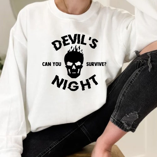 Devil's Night Sweatshirt Devil's Night Series by - Etsy