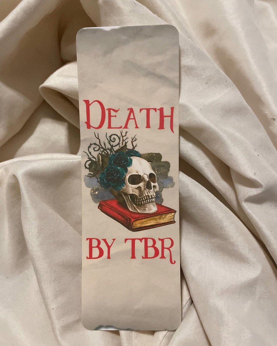 Death by TBR Bookmark - Etsy