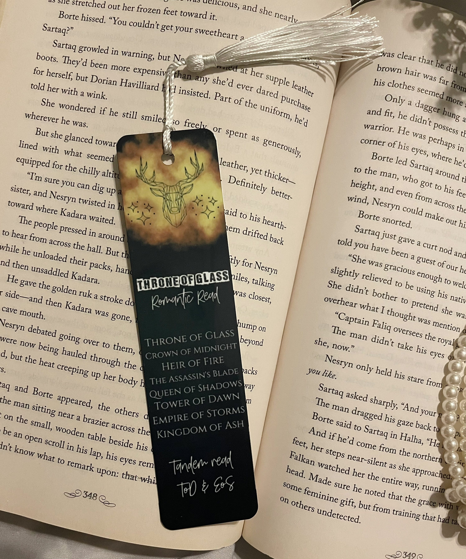 OFFICIALLY LICENSED Throne of Glass Reading Order Aluminum Bookmarks ...