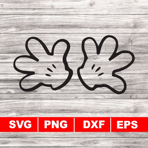 Mickey Mouse Hands - Etsy