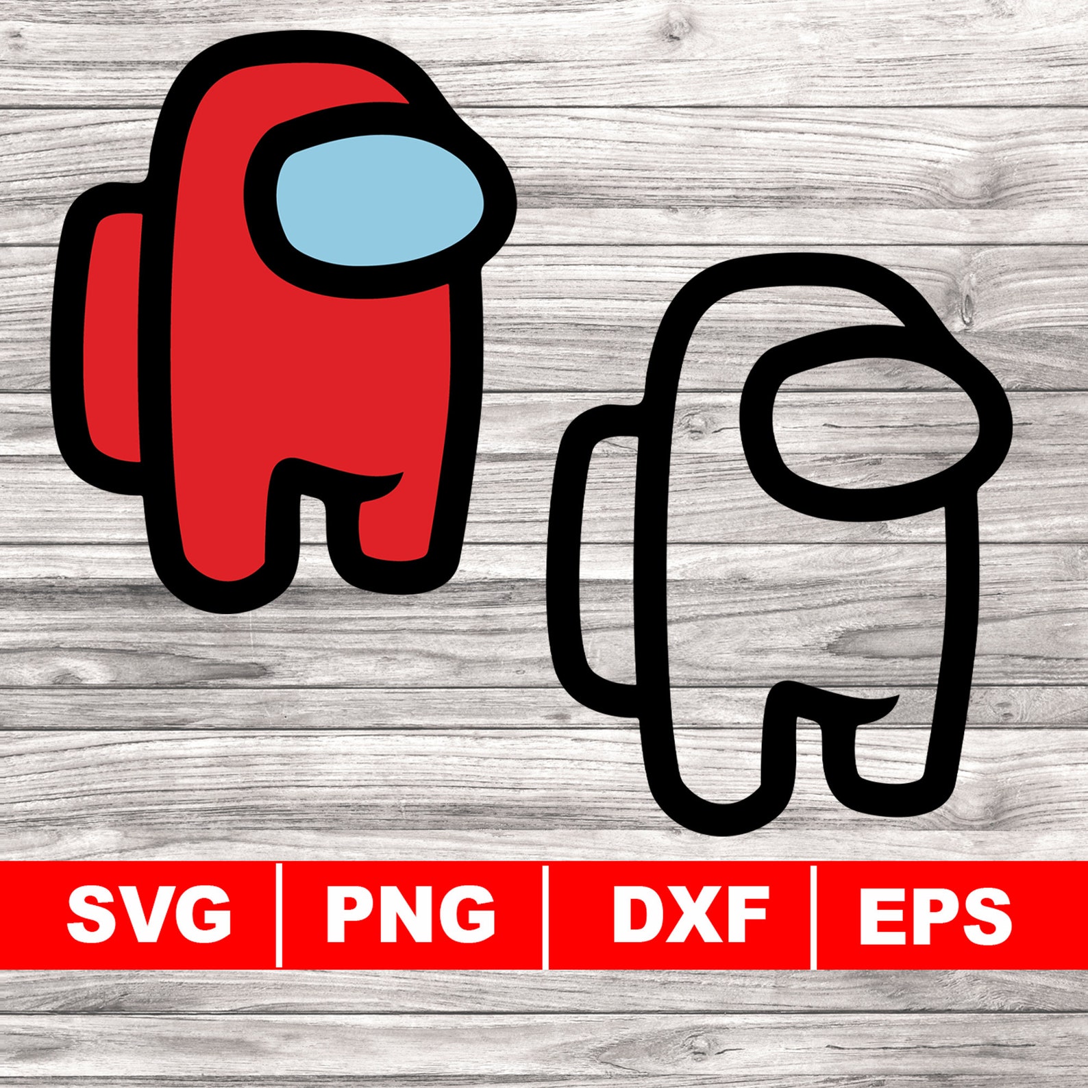 Among us svg png dxf eps Instant Download Among Us | Etsy