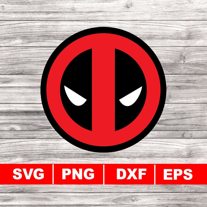 Dead Pool Face Svg Png Dxf Eps Digital Download Funny Etsy