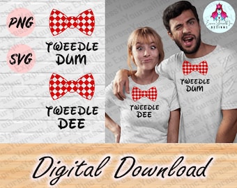 Tweedle Dee and Tweedle Dum Svg - Etsy UK