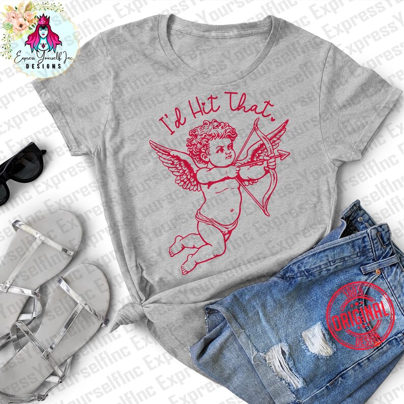 I'd Hit That Png, Retro Cupid Png, Valentine Png, Vintage Valentines ...