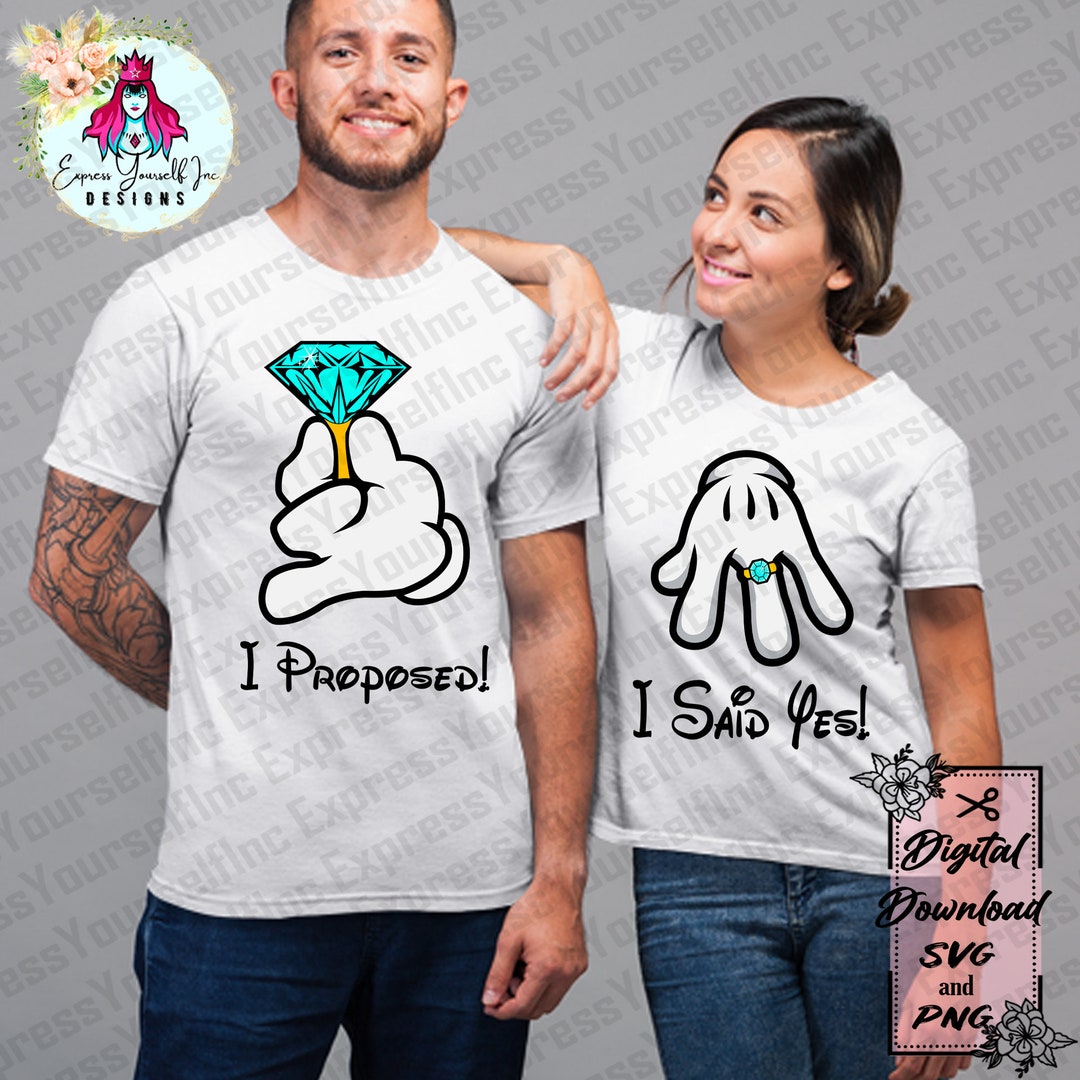 I Proposed and I Said Yes Svg, Proposal Svg, Wedding Svg, Diamond Svg ...