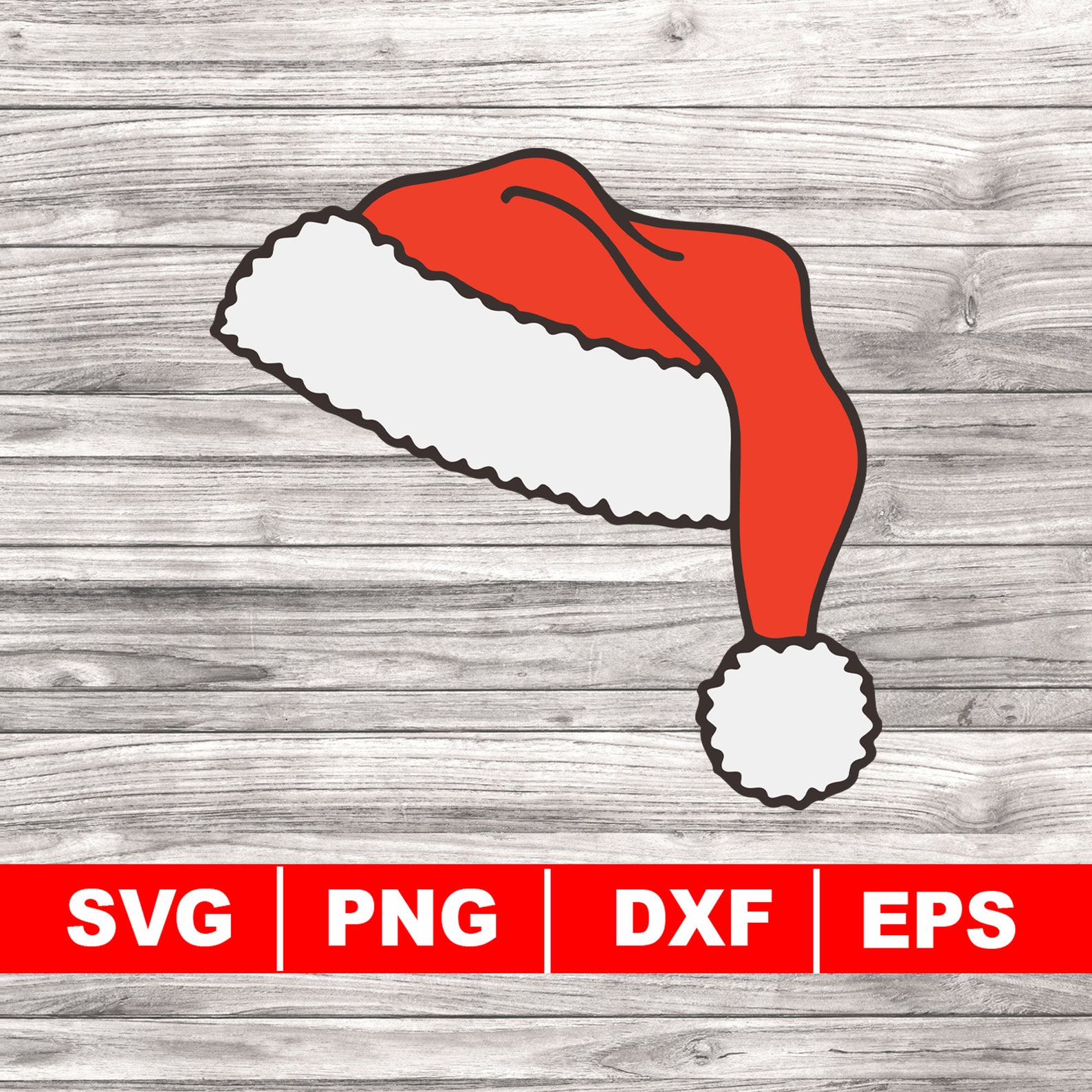 Santa Hat Svg Instant Download Christmas Svg Santa Clause | Etsy