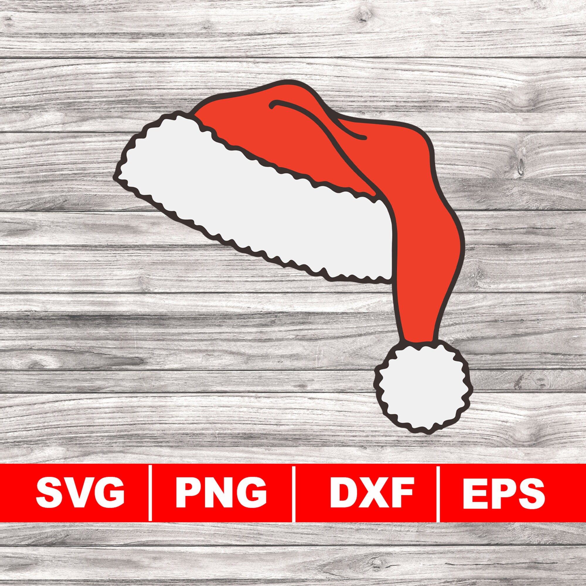 Santa Hat Svg Instant Download Christmas Svg Santa Clause | Etsy