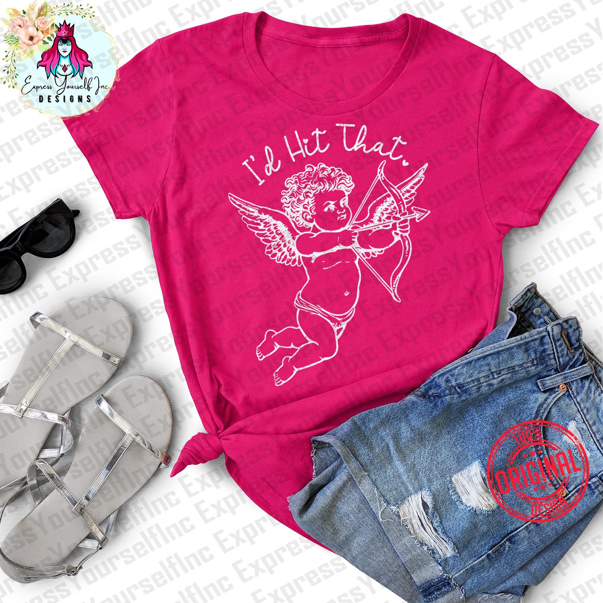 I'd Hit That Png, Retro Cupid Png, Valentine Png, Vintage Valentines ...