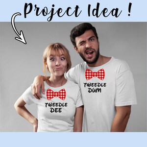 Tweedle Dee-dum Svg, Digital Download, Funny Svg, Bow Tie Svg, Couples ...