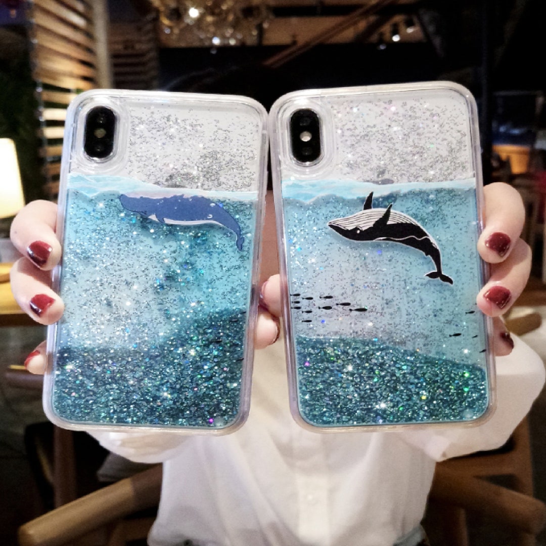 Whales in Ocean Phone Case iPhone 7/7plus 8/8plus iPhone XR, iPhone X ...