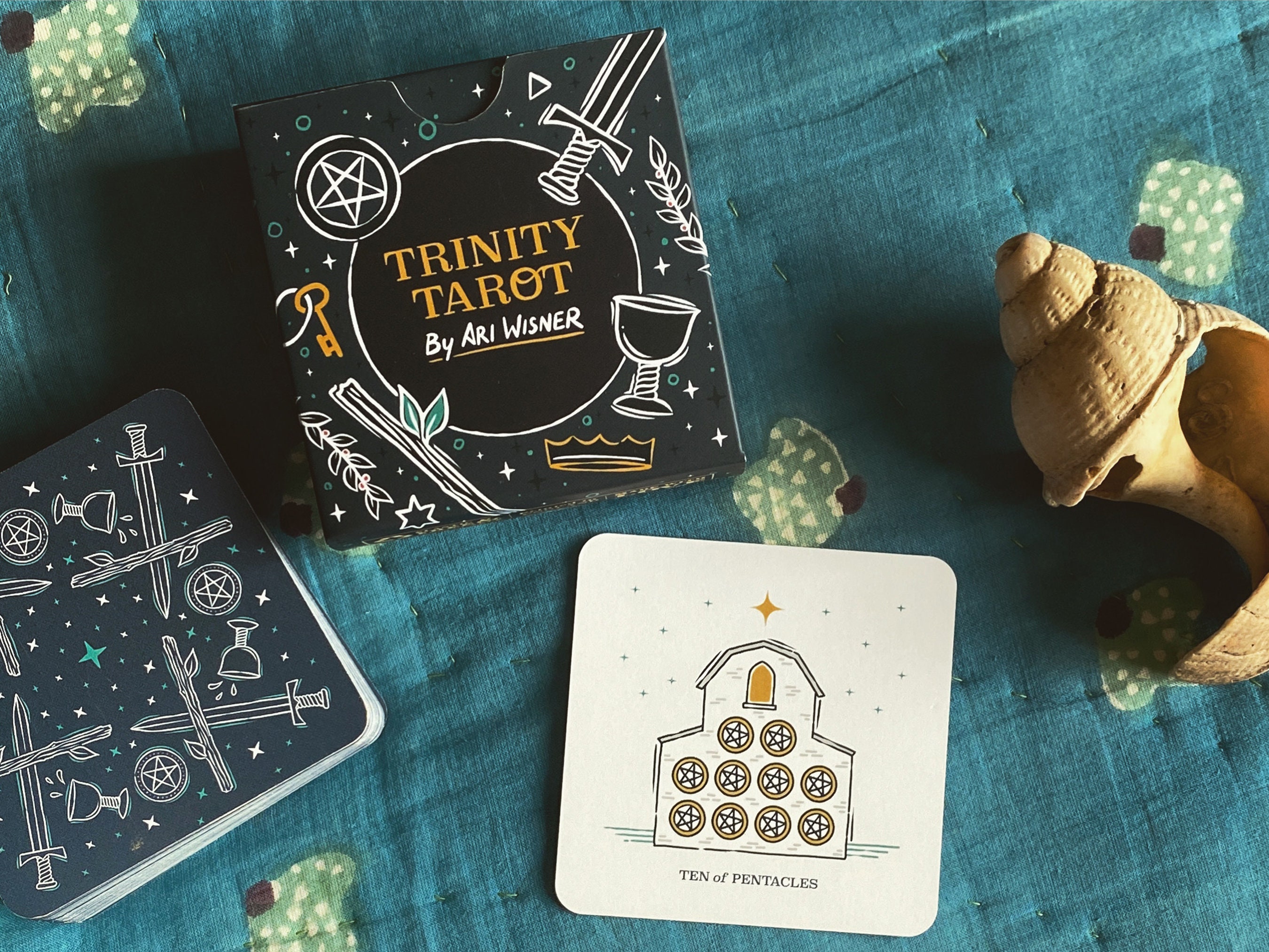 Trinity Tarot Genderless Plastic-free 78 Square Card Deck With - Etsy UK