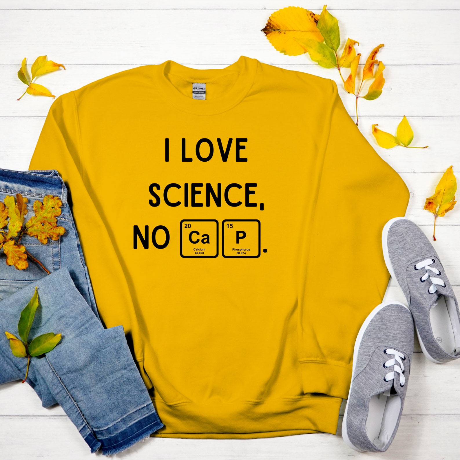 I Love Science No Cap Sweater, Science Sweater, Science Gifts, Biology ...