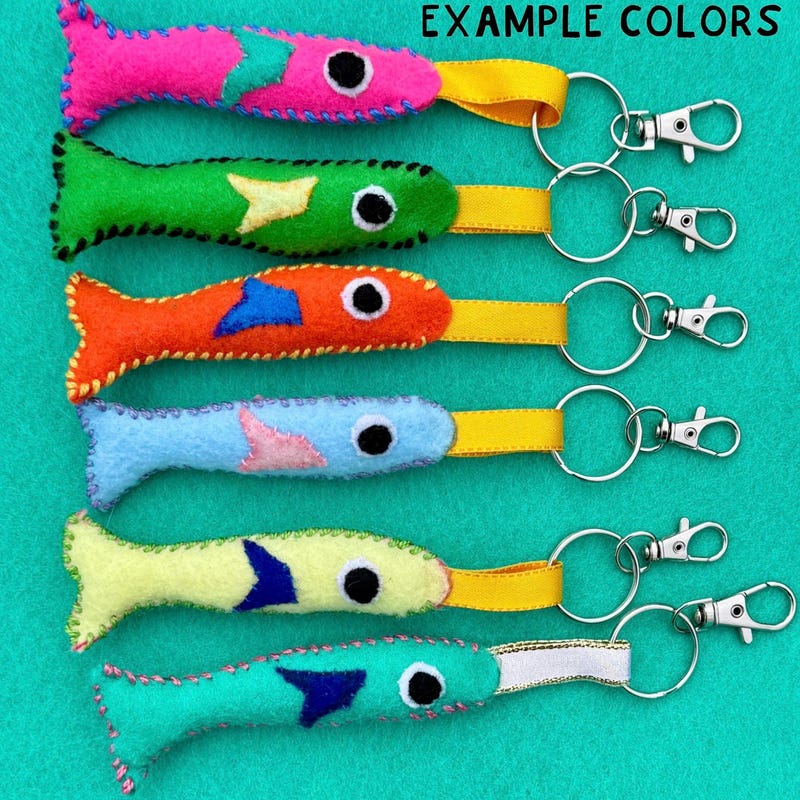 Hand Sewn Felt Keychain - Etsy