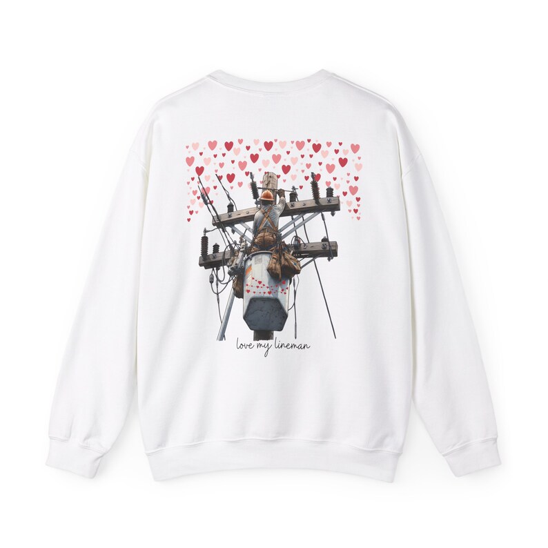 Valentines Day Linewife Sweatshirt, Lineman Hearts Pullover - Etsy