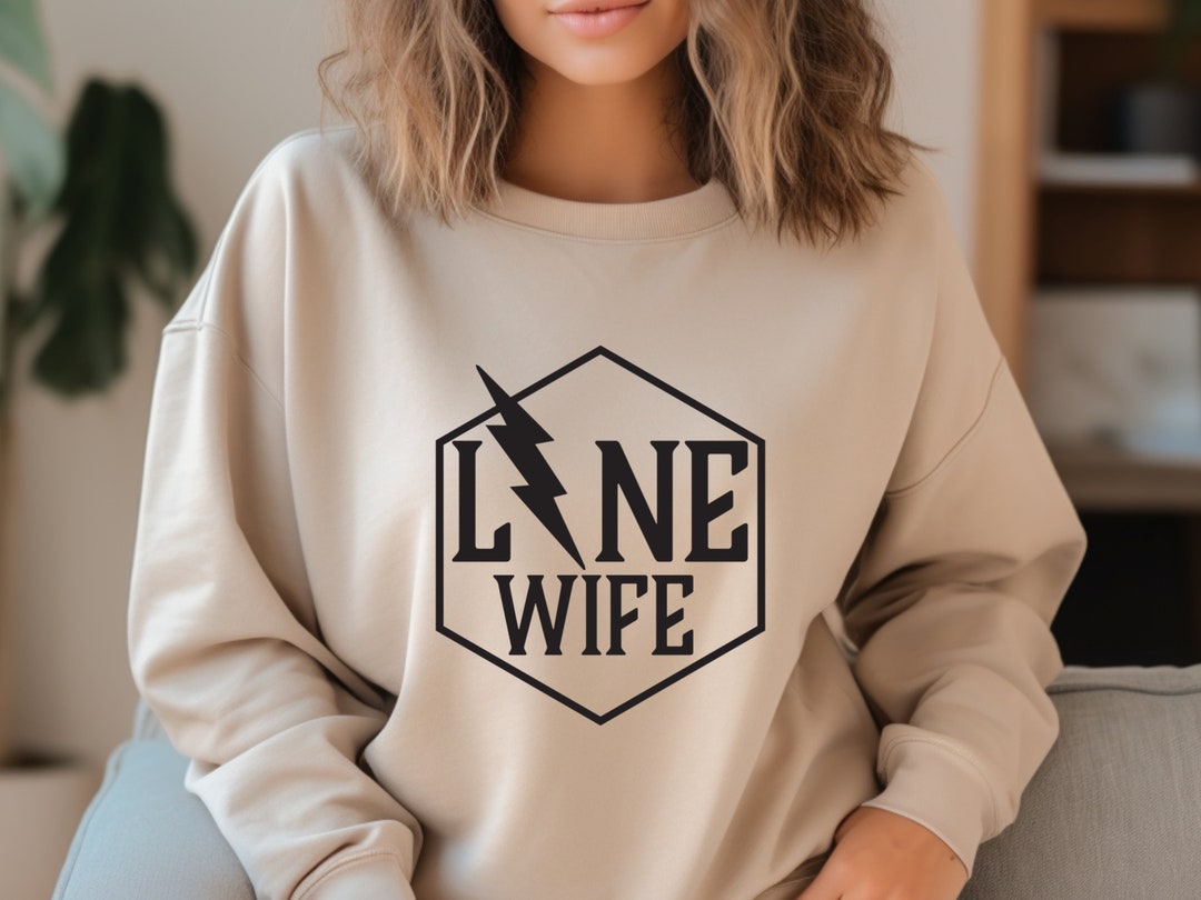 Linewife Crewneck Sweatshirt, Gifts for Her, Anniversary Gift, Birthday ...