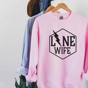 Linewife Crewneck Sweatshirt, Gifts for Her, Anniversary Gift, Birthday ...