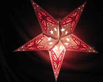 Red Star Paper Lantern - Etsy
