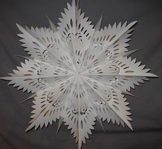 Snowflake Star Light Lantern Folding Paper Light Lamp - Etsy