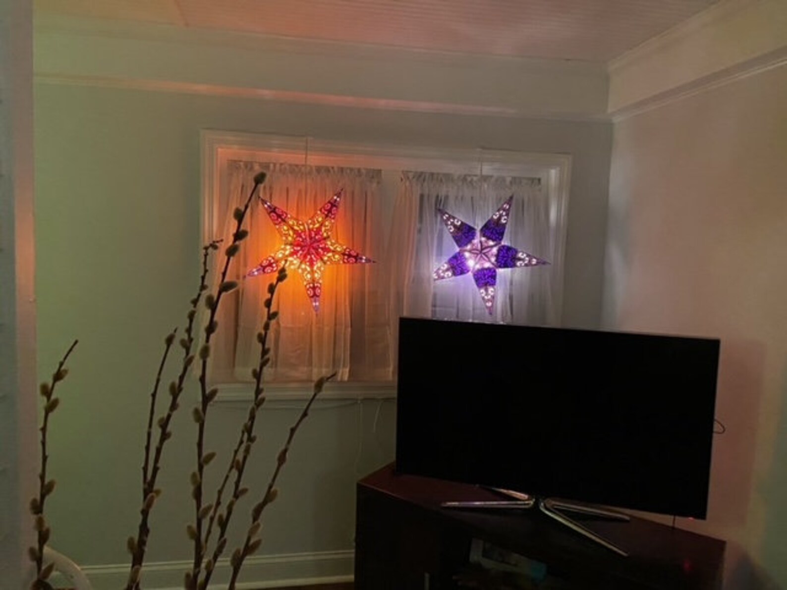 Star Butterfly Purple Light Lantern Paper Folding Lamp Power | Etsy