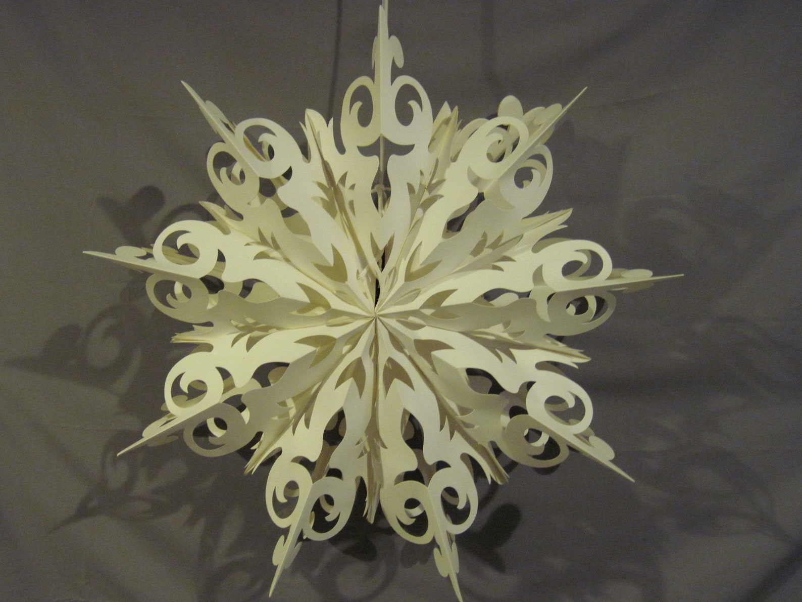 FROZEN Snowflake Star Light Lantern Folding Paper Light - Etsy