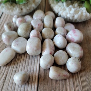 Cinnabar Tumbled Stone, Tumbled Cinnabar, Cinnabar in Quartz, Cinnabar ...