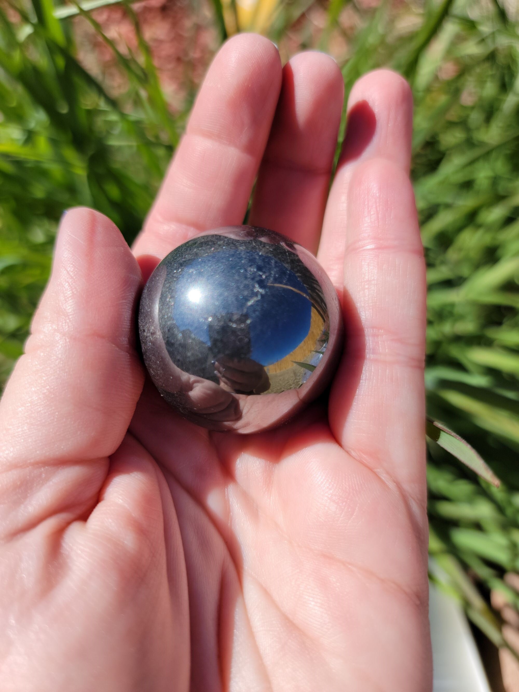 Hematite Sphere 1.6-inch Hematite Ball Round Hematite - Etsy