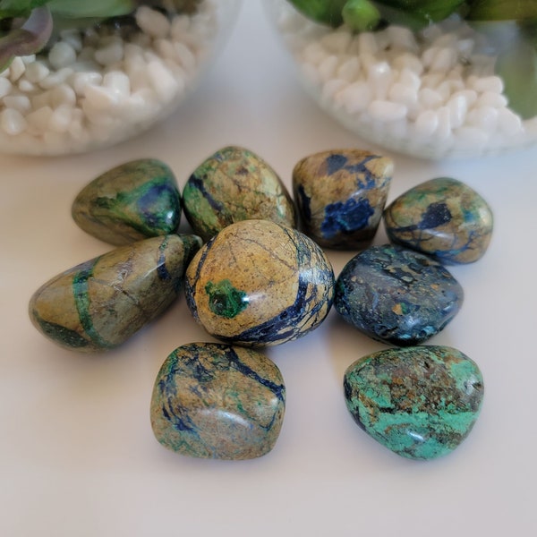 Azurite Tumbled Stone - Etsy