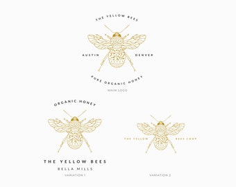 Bee Logo Design | Etsy