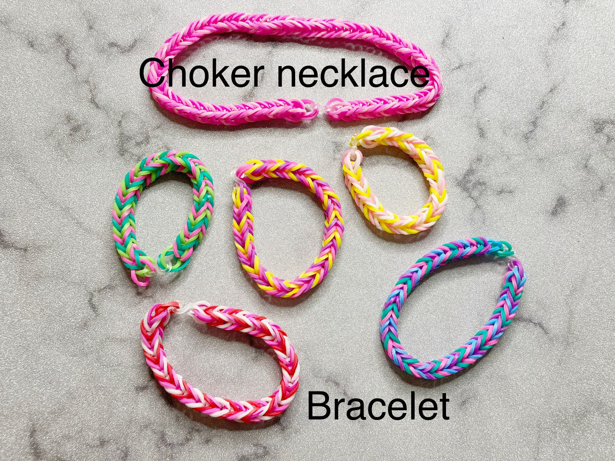 Rainbow Loom Choker