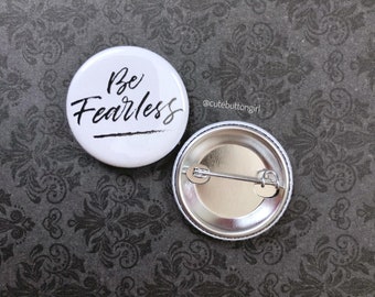 Fearless Calligraphy Cursive Handwriting Fake Temporary Tattoo - Etsy