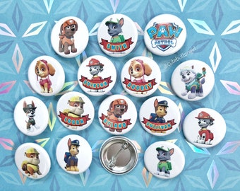 Paw Patrol Buttons - Etsy
