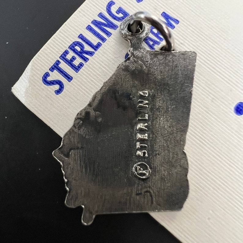 Sterling Georgia State Map Charm. Stone Mt Athens Atlanta - Etsy