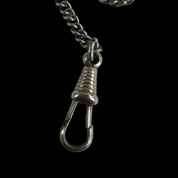 Victorian Gunmetal Pocket Watch Chain Choker Charm Ne… - Gem