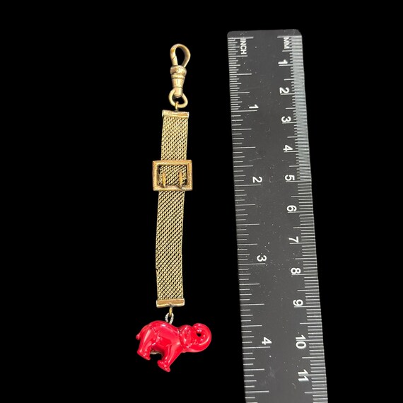 Victorian Pocket Watch Fob with Lucky Elephant Charm … - Gem