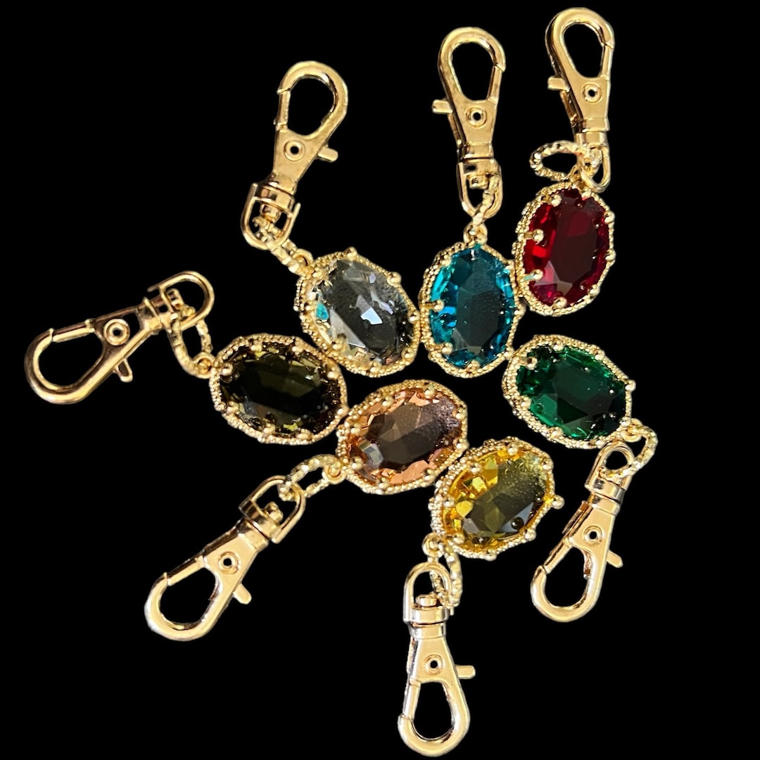 Rose Gold Crystal Swivel Pocket Watch Fobs. Crystal Swivel Watch Fobs ...