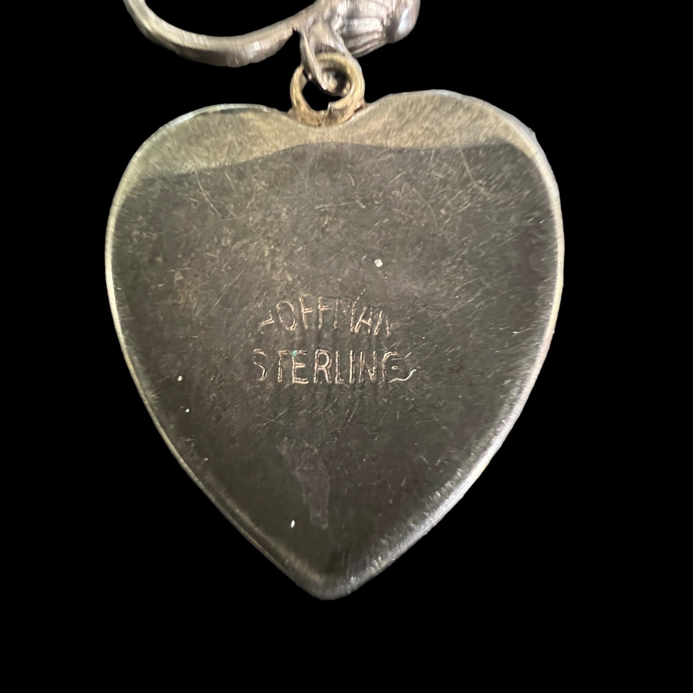 1940s Hoffman Morpho Butterfly Heart Earrings Vintage Morpho Butterfly ...