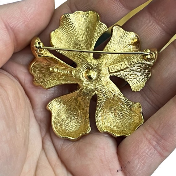 Rare Marcel Boucher Gold Flower Brooch. Vintage Bouch… - Gem