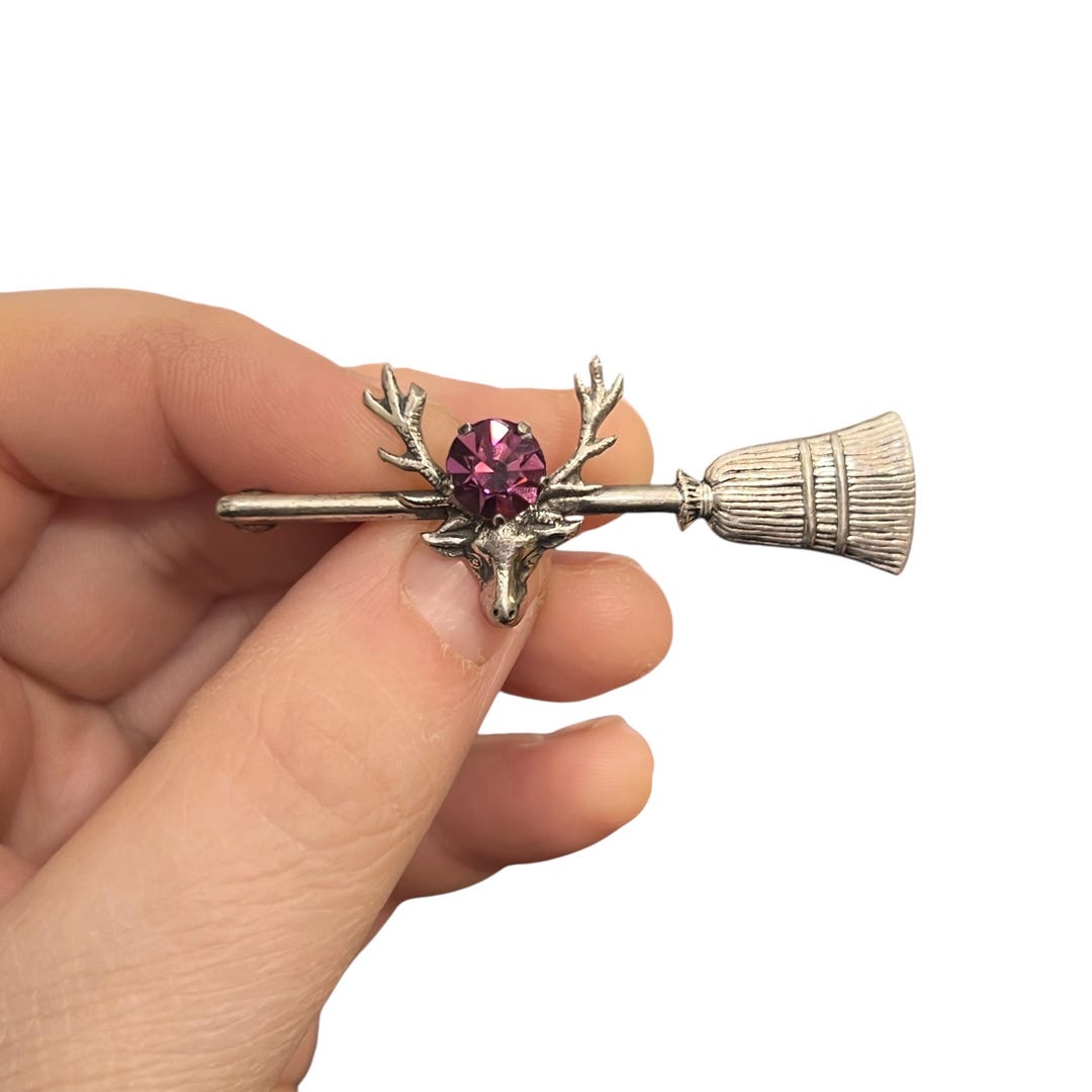 WBS Ward Brothers Stag Brooch - Vintage Sterling Silver Scottish Pin ...