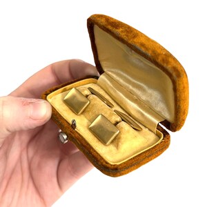 Edwardian Gold Filled Rectangular Cufflinks Antique Gold Filled ...