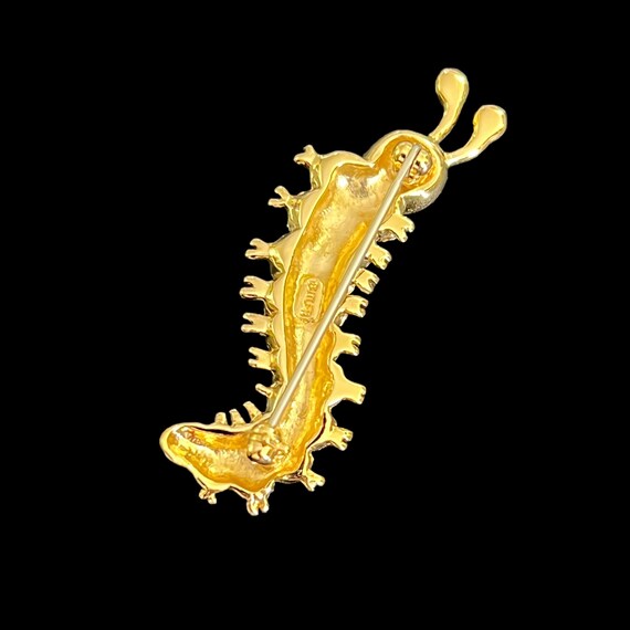 Signed Butler Caterpillar Brooch - Butler Rhinestone … - Gem