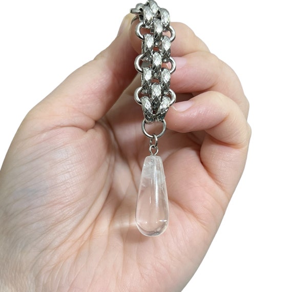 4” Vintage Pools of Light Watch Fob / Rock Crystal Wa… - Gem