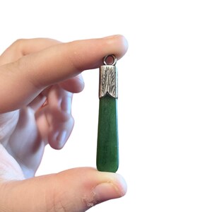 Antique Pounamu Jade Pendant / Fob - Antique Sterling Silver Pounamu ...