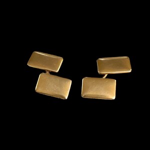 Edwardian Gold Filled Rectangular Cufflinks Antique Gold Filled Cufflinks Antique Cufflinks ...