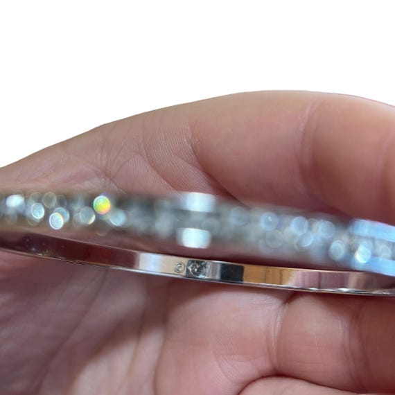 Swarovski Crystal Bangle Bracelet - Silver Swarovski … - Gem
