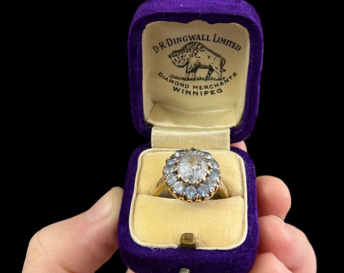 Victorian Velvet Ring Box - Antique Velvet Ring Box Mother of Pearl ...