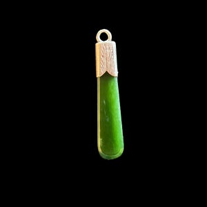 Antique Pounamu Jade Pendant / Fob - Antique Sterling Silver Pounamu ...