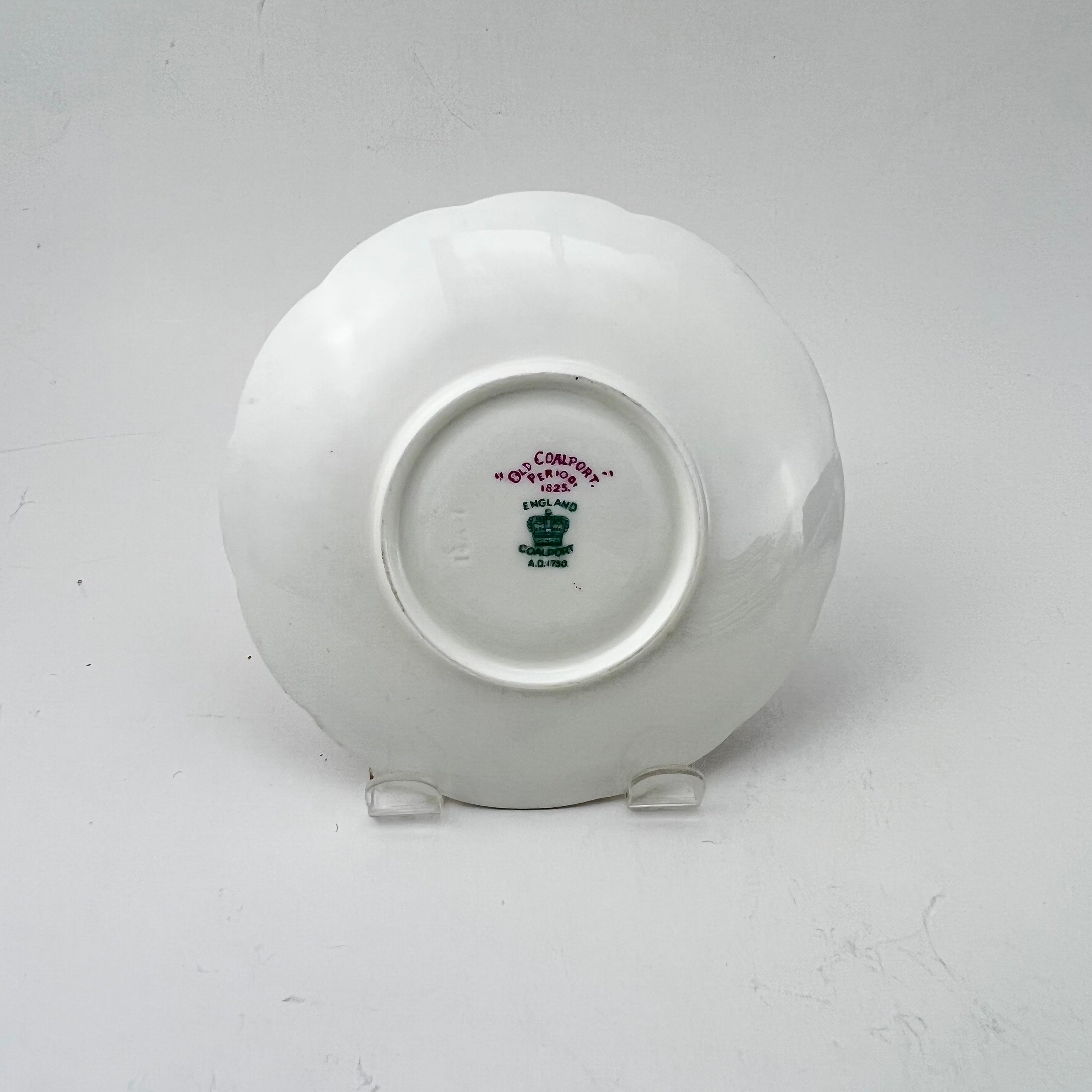 Old Coalport Period 1825 Set of 3 Saucers. Leighton Spray Pattern. Old ...