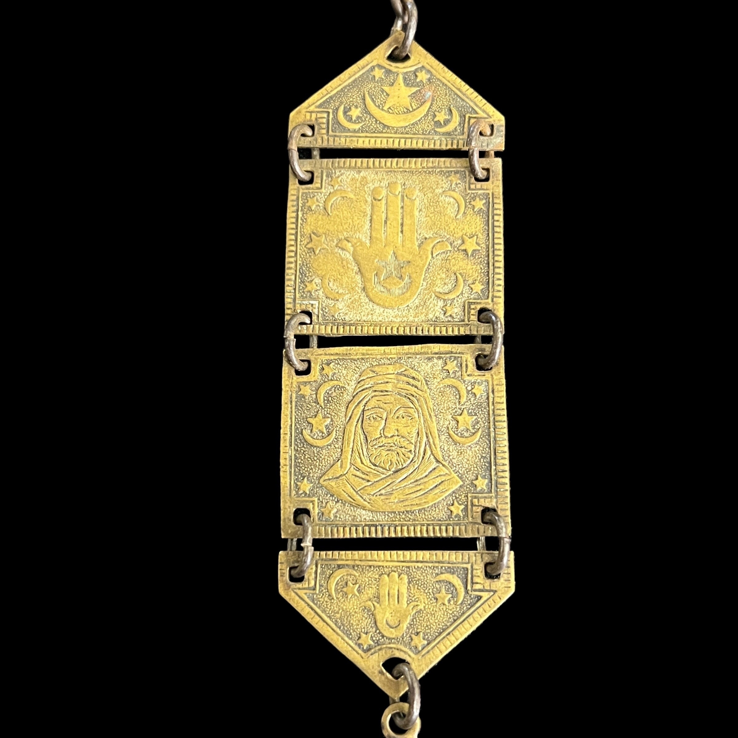 1920s Egyptian Revival Brass Watch Fob 1920s Art Deco Egyptian Watch ...