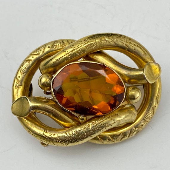 Victorian Knot Brooch. Gold Filled Knot Brooch. Lover… - Gem